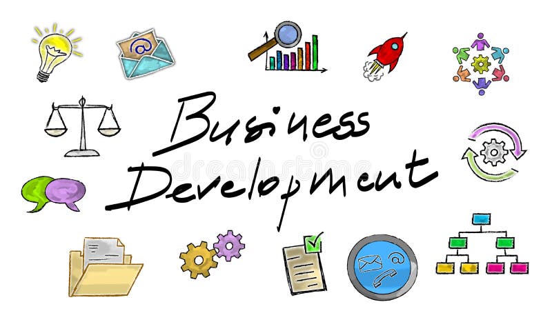 Concept of Business Development Stock Illustration - Illustration of ...
