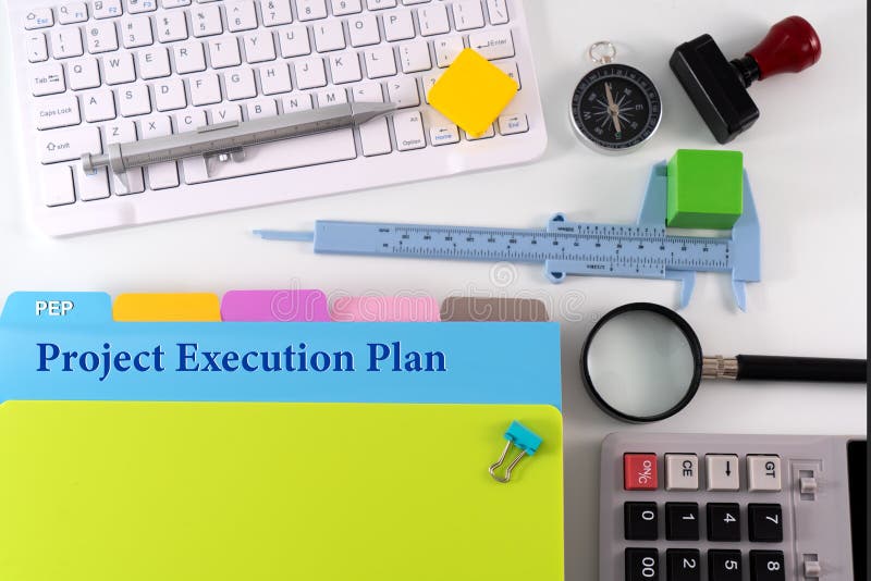 Illustration Business Document Project Execution Plan Stock Photos ...