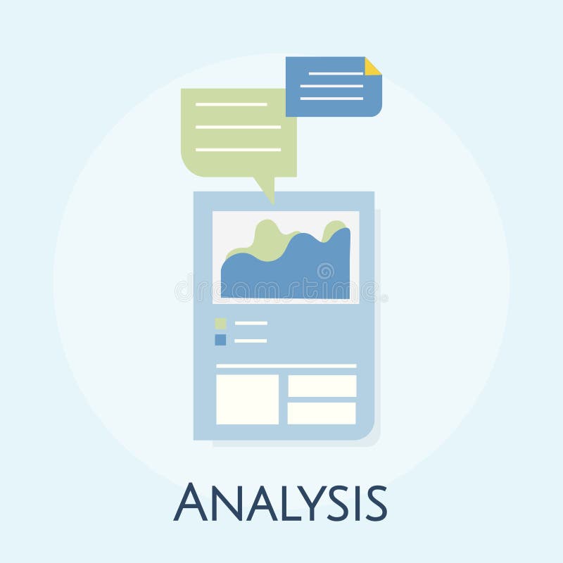 Illustration of Business Graph Analysis Stock Illustration ...