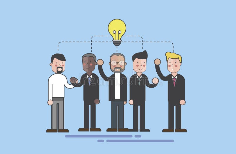 Illustration of Business People with Ideas Stock Illustration ...
