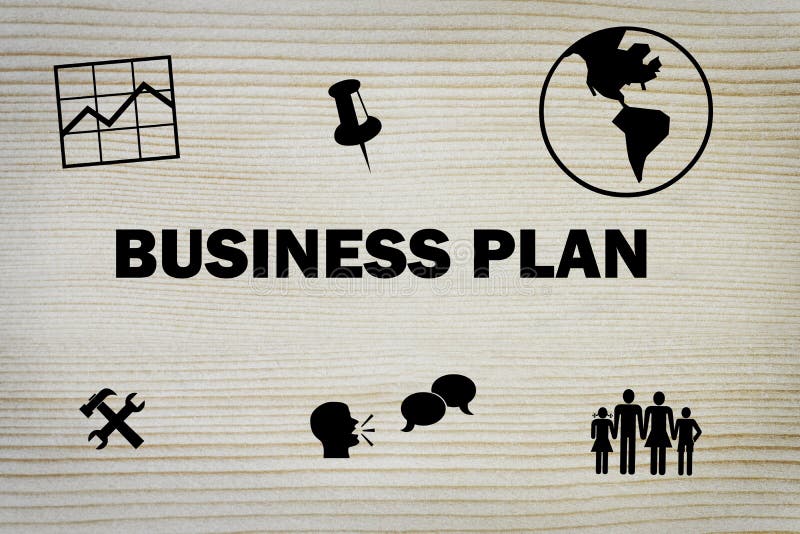Illustration of a Business Plan Template Stock Image - Image of ...