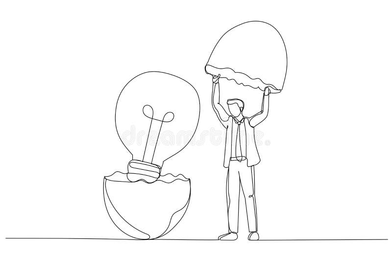 Illustration of Businessman Entrepreneur Discover Hatching Egg with ...