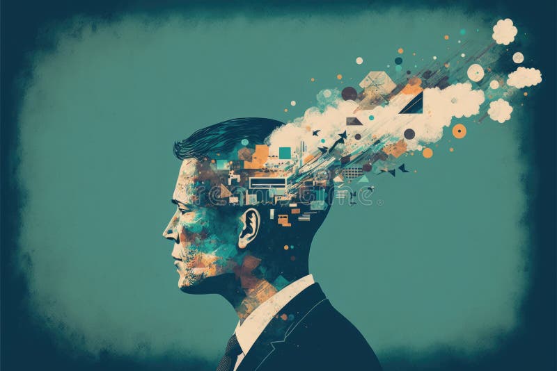 Illustration of a Businessman S Mind Exploding from Problems and ...