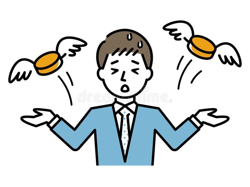 Lost money stock illustration. Illustration of money - 34595987