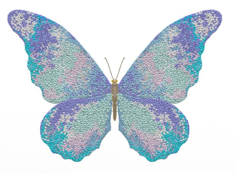 Butterfly Pointillism Stock Illustrations – 63 Butterfly Pointillism ...