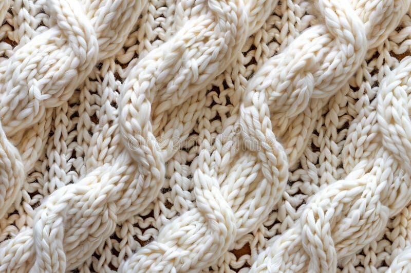 Cable Knit Background with Intricate Patterns in Cream Beige, Perfect ...