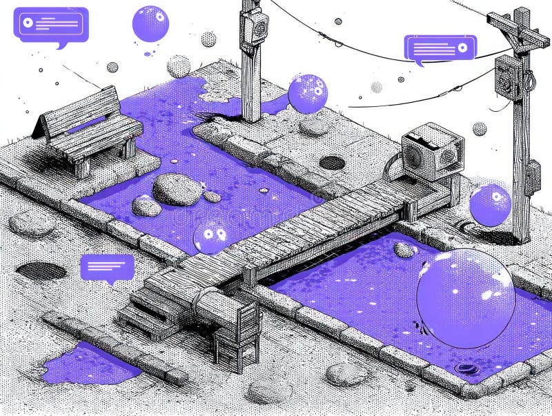 An Illustration of Call-out Bubbles for Communication Stock Image ...