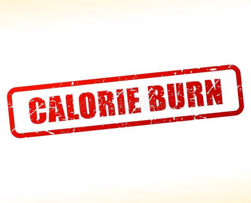 Calorie Burn Stamp on White Stock Illustration - Illustration of icon ...