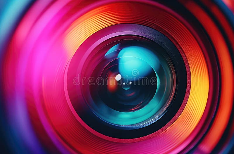 Illustration. Camera lens stock image. Image of artwork - 290717523