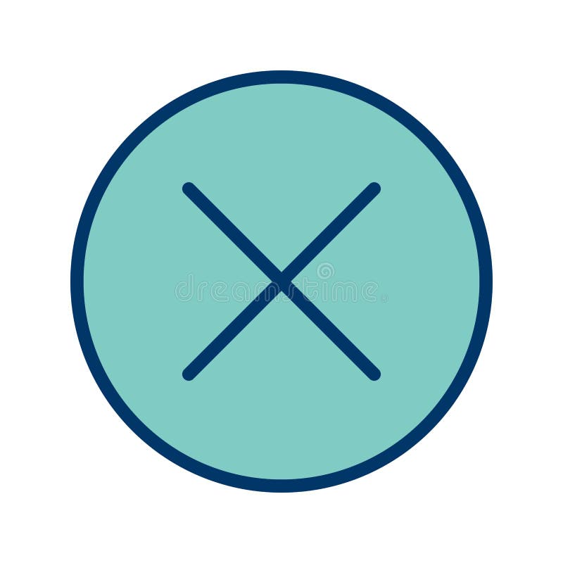 Illustration Cancel Icon stock illustration. Illustration of delete ...