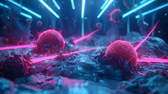 Illustration of Cancer Cell Division. Stock Illustration - Illustration ...