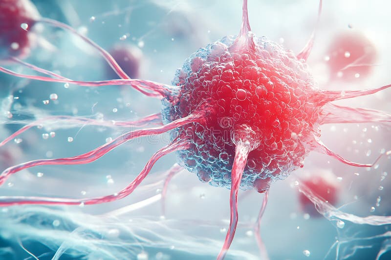 Illustration of Cancer Cell Spreading and Forming Clusters in Tissue ...