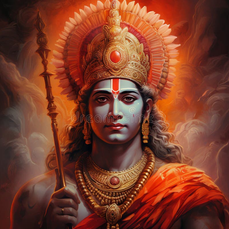 Illustration of a Captivating and Awe-inspiring Image of Lord Shree ...