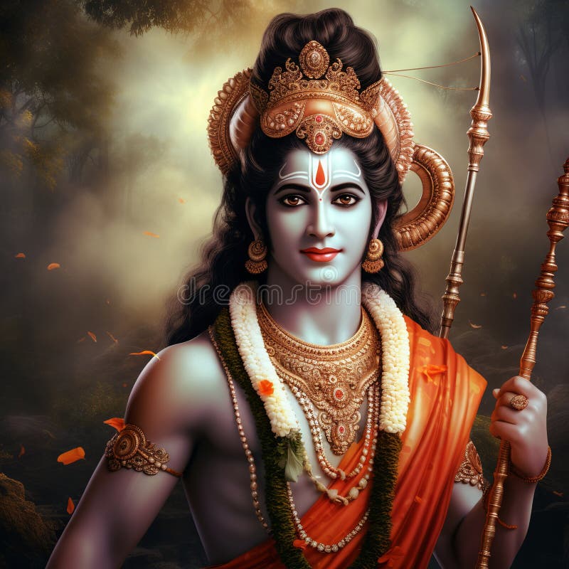 Illustration of a Captivating and Awe-inspiring Image of Lord Shree ...