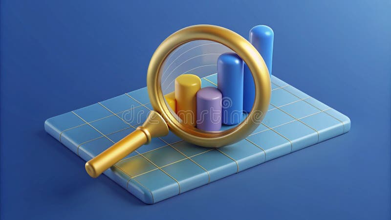 Analytical Clarity: a Closer Look at Data Stock Illustration ...
