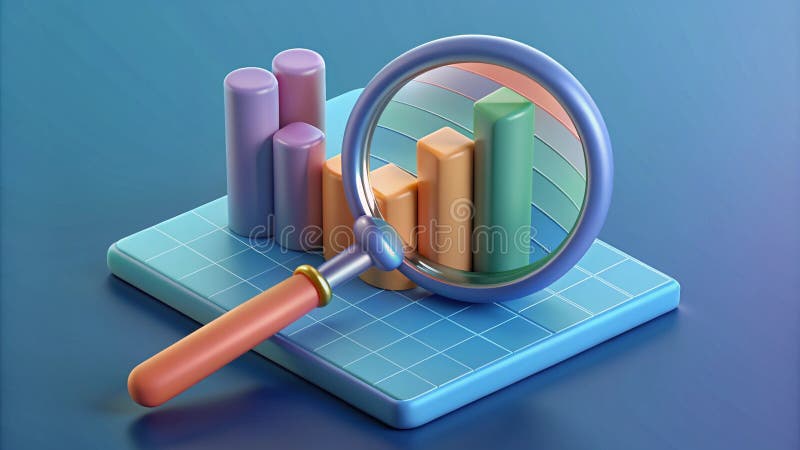 Analytical Clarity: a Closer Look at Data Stock Illustration ...