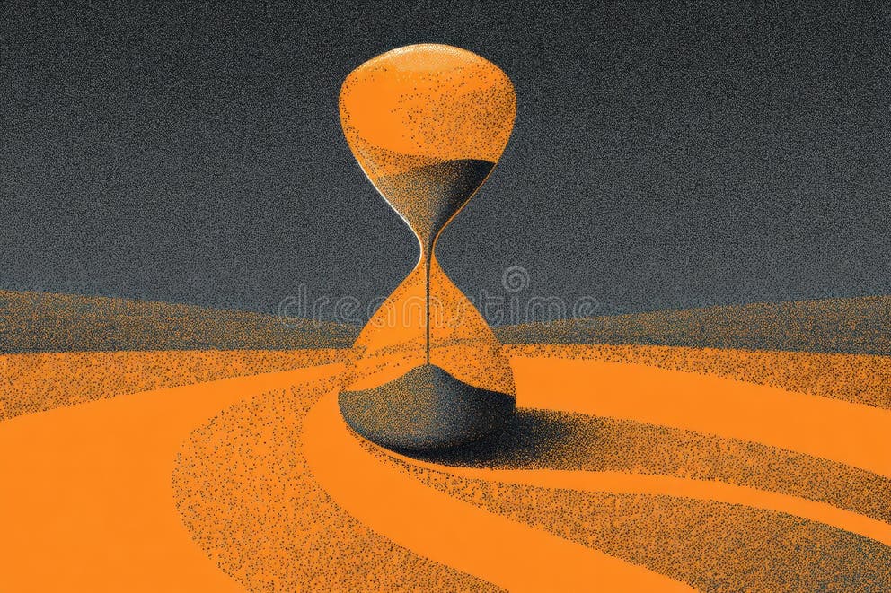 Hourglass Visually Symbolizes Time Loop with Upper Portion Open ...