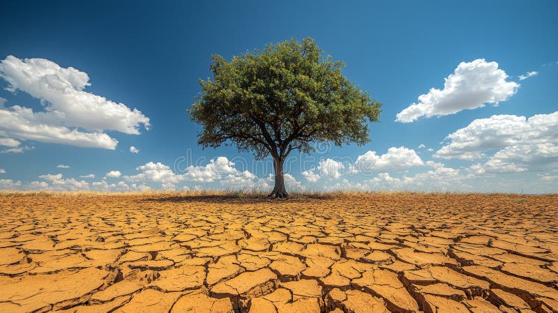 An Illustration Captures the Impact of Climate Change, Featuring a ...