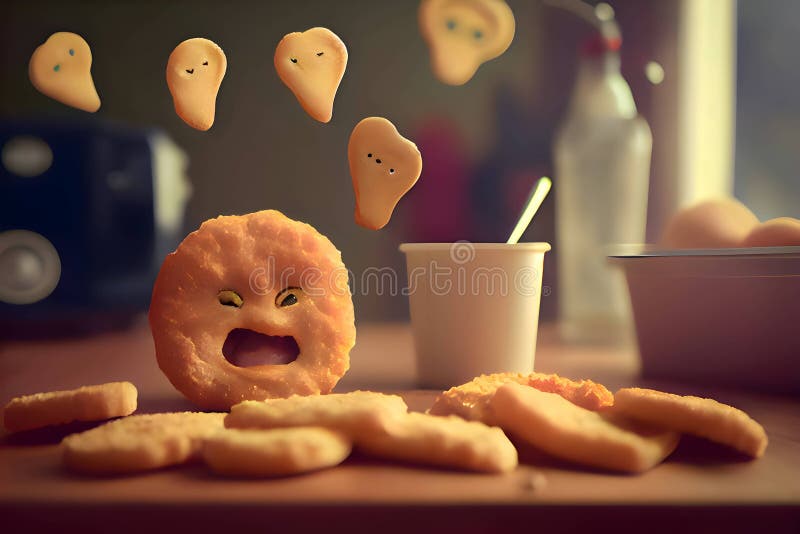 Illustration - Sad, Crying Cookie Stock Vector - Illustration of ...