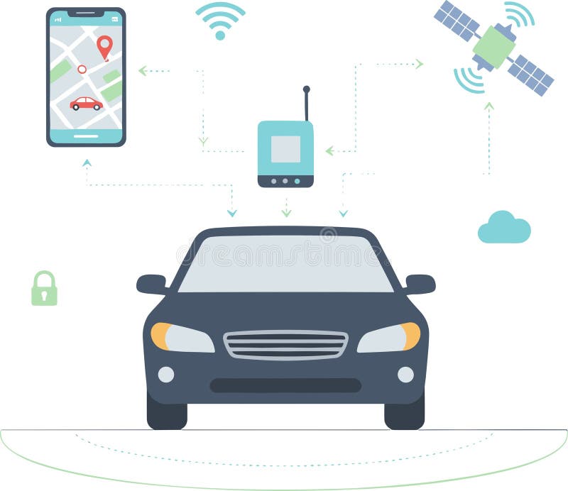 Car Smartphone Antenna Stock Illustrations – 298 Car Smartphone Antenna ...