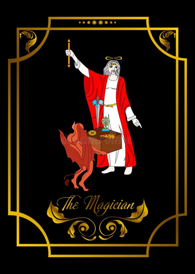 Magician Man Card is Magic Card for Taro with Man 2 Stock Vector ...