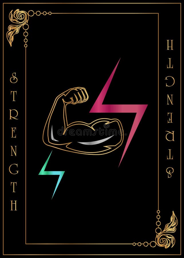 Strength Tarot Card Stock Illustrations – 93 Strength Tarot Card Stock ...