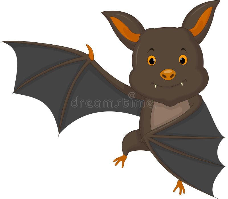 Cartoon bat dancing happy stock illustration. Illustration of ...