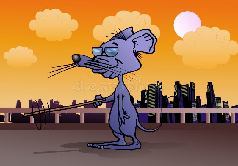 Blind rat stock illustration. Illustration of claw, gehen - 1710178