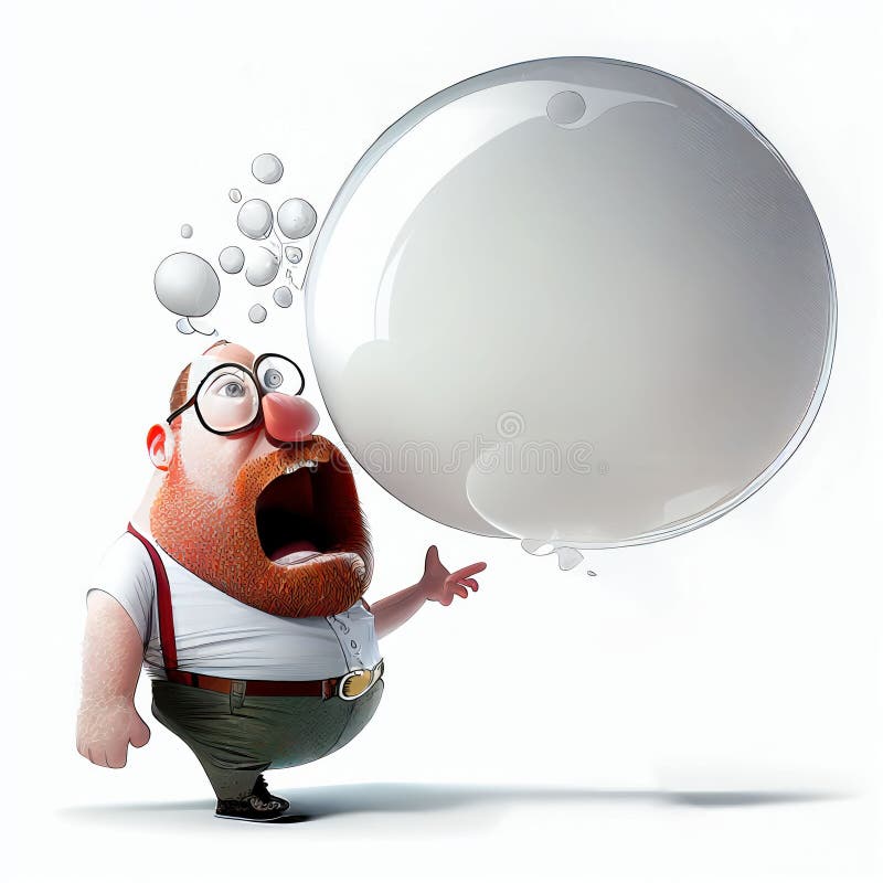Illustration Cartoon with Bubble Talk for Artwork Designs Created with ...
