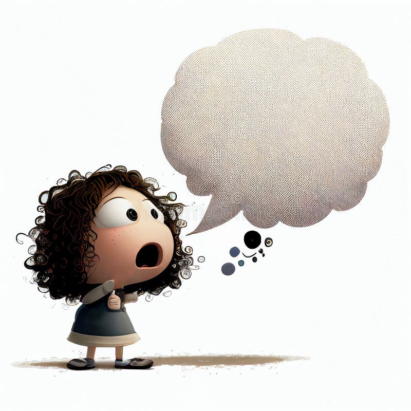 Illustration Cartoon with Bubble Talk for Artwork Designs Created with ...