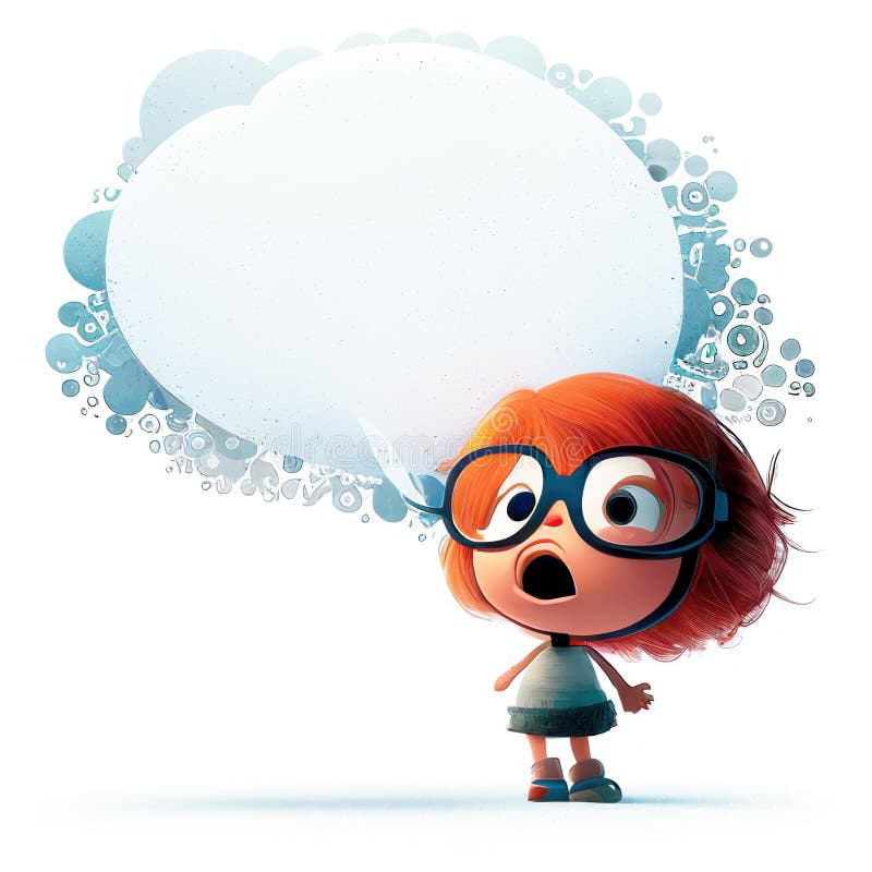 Illustration Cartoon with Bubble Talk for Artwork Designs Created with ...