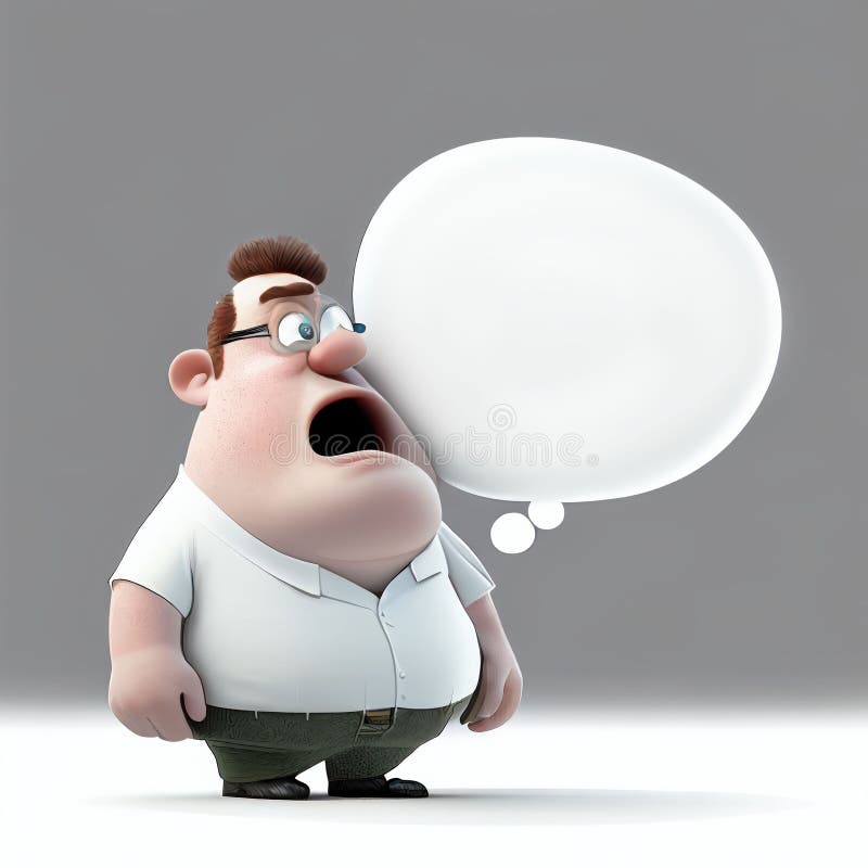 Illustration Cartoon with Bubble Talk for Artwork Designs Created with ...