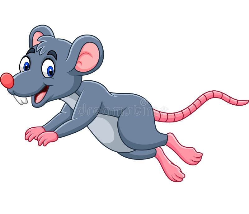 Cute mouse cartoon waving stock vector. Illustration of cartoon - 45743978