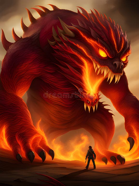 Illustration of a Cartoon Devil in Red Color, Ai Generated Stock ...