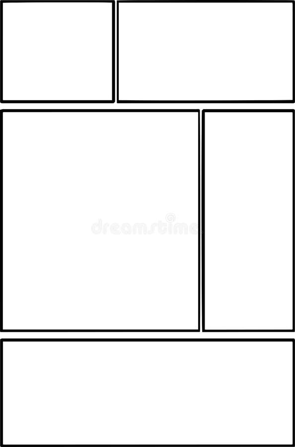Illustration of a Cartoon Frame Outline with Flash Background Stock ...