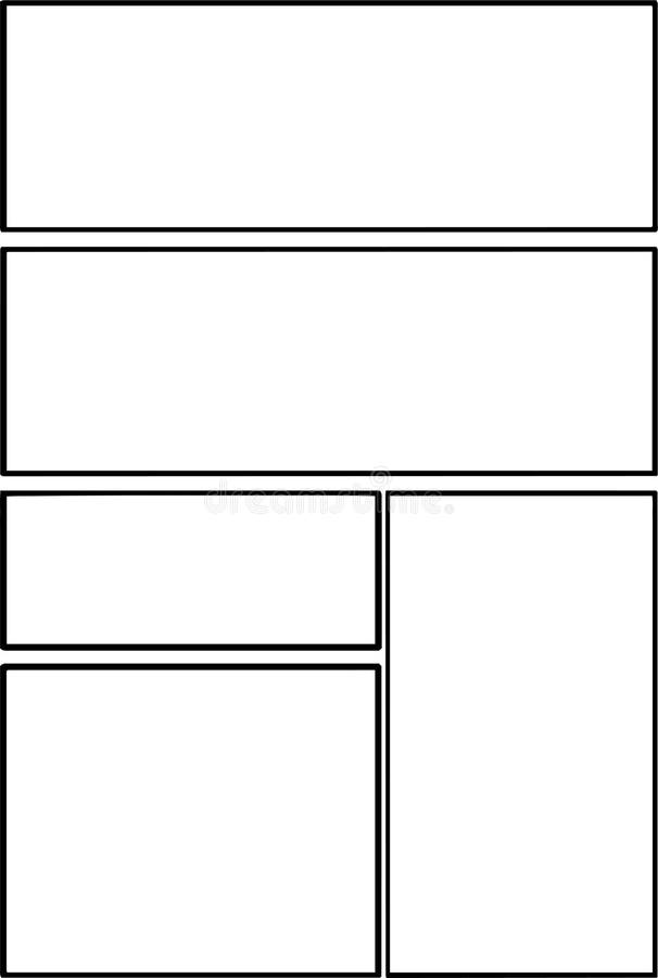 Illustration of a Cartoon Frame Outline with Comic Balloon Stock Vector ...