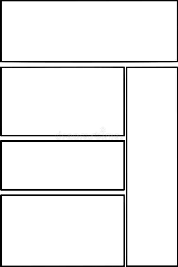 Illustration of a Cartoon Frame Outline with Comic Balloon Stock Vector ...