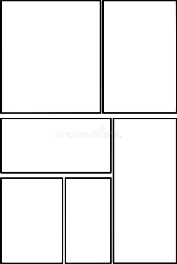 Illustration of a Cartoon Frame Outline with Comic Balloon Stock Vector ...