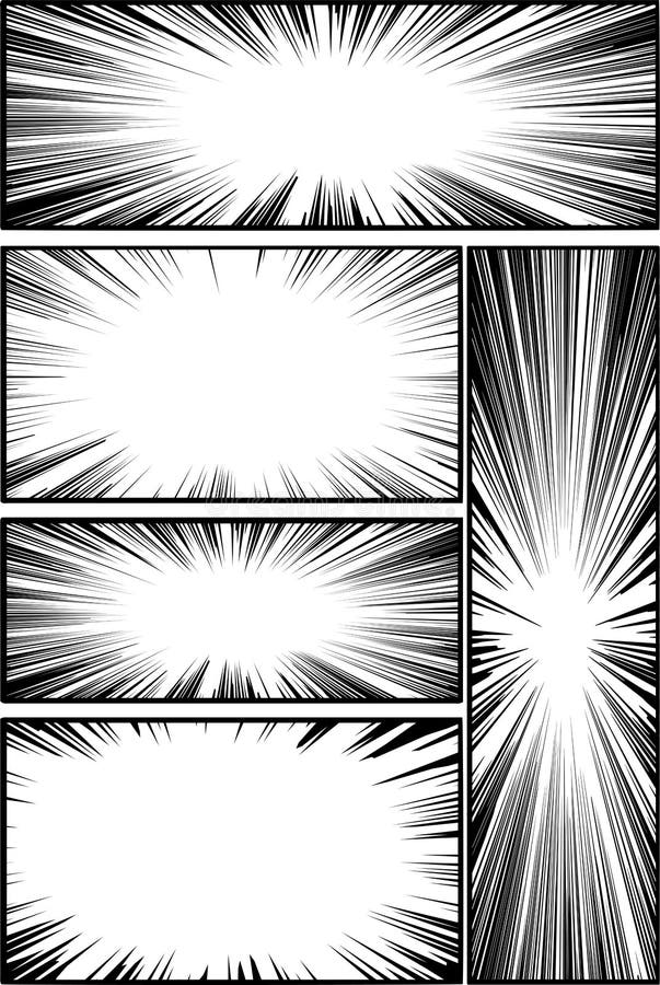 Illustration of a Cartoon Frame Outline with Flash Background Stock ...