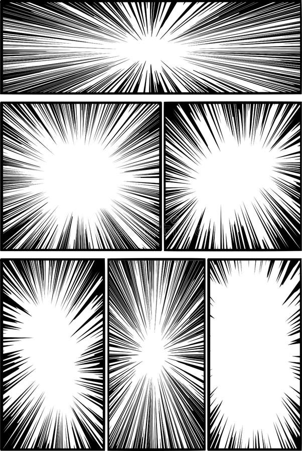 Illustration of a Cartoon Frame Outline with Flash Background Stock ...