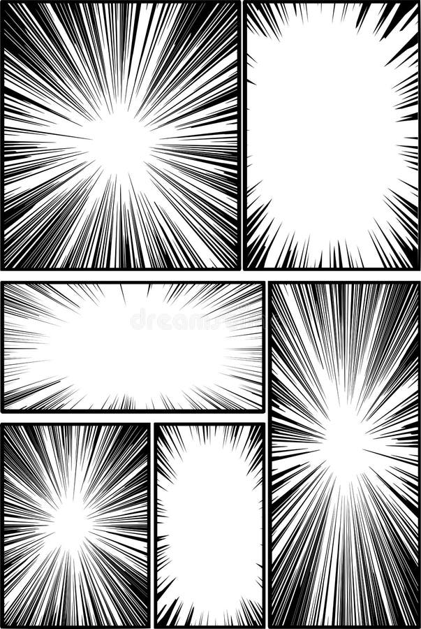 Illustration of a Cartoon Frame Outline with Flash Background Stock ...