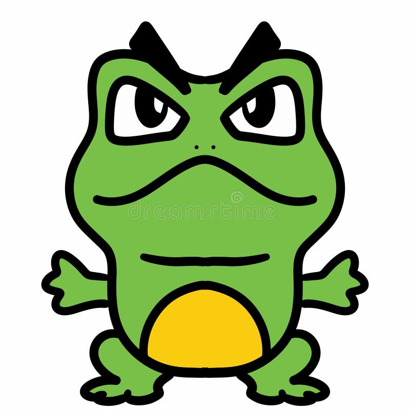 Illustration of Frog Cartoon with Water Splash, Ai Generated Stock ...