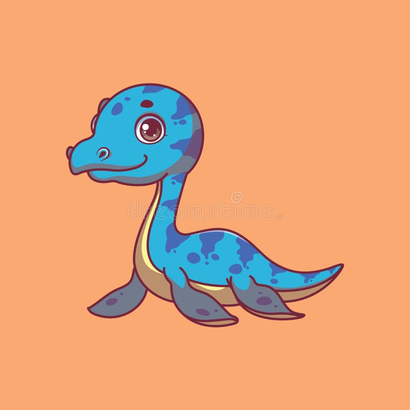 Cute Plesiosaurus Cartoon Stock Illustrations – 501 Cute Plesiosaurus ...