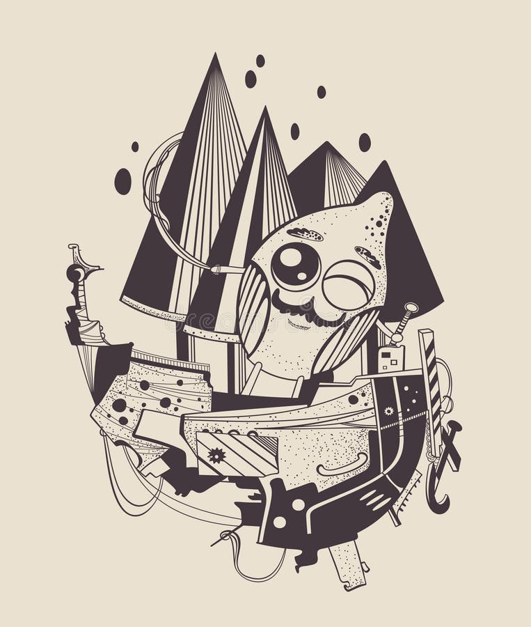 Illustration of Cartoon Sailor-lemon Stock Vector - Illustration of ...