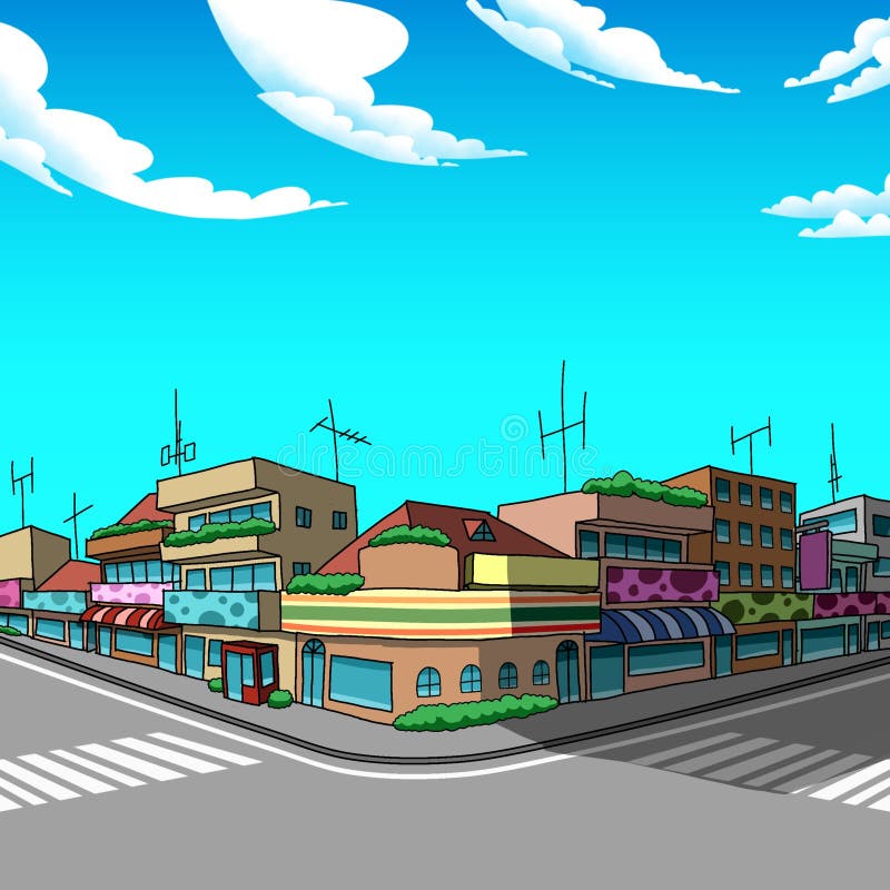 Cartoon Shopping Complex Stock Illustrations – 198 Cartoon Shopping ...