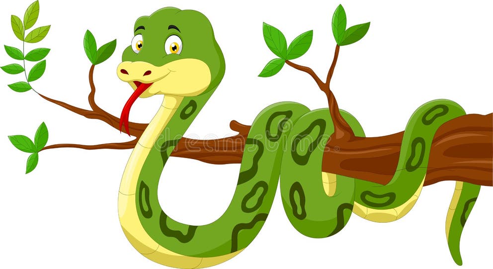 Cartoon Snake Tree Branch Stock Illustrations – 806 Cartoon Snake Tree ...