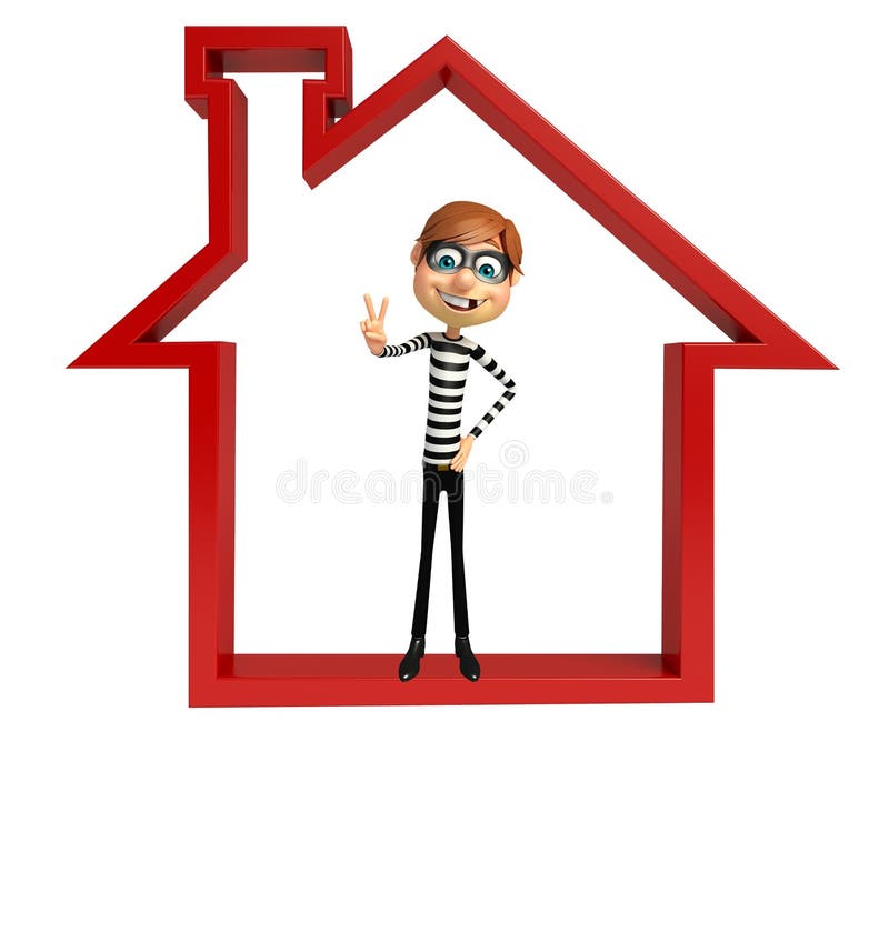 Illustration of Cartoon Thief Stock Illustration - Illustration of ...
