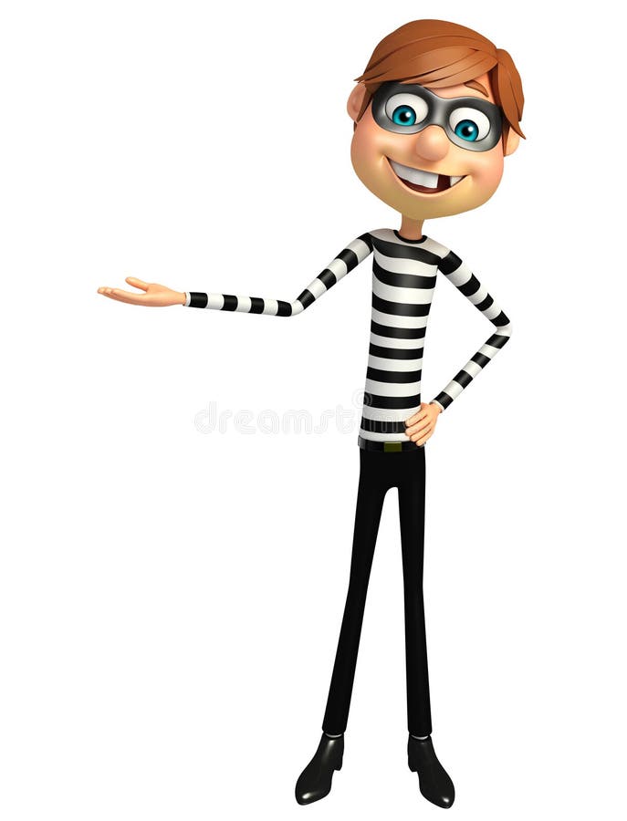 Illustration of Cartoon Thief Stock Illustration - Illustration of ...