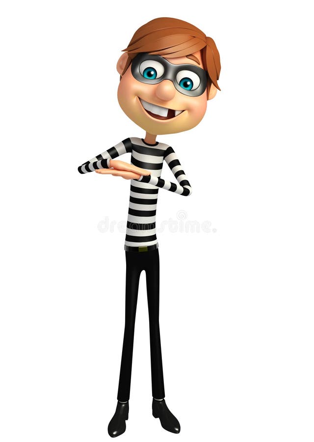 Illustration of Cartoon Thief Stock Illustration - Illustration of ...