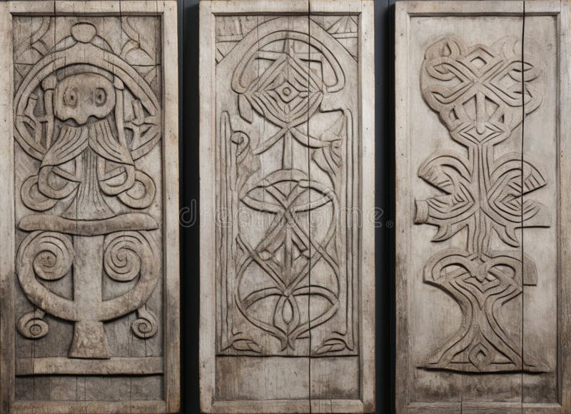 Illustration of Carved Stucco Panel from Samarra, Iraq, 3rd Style, 3rd ...